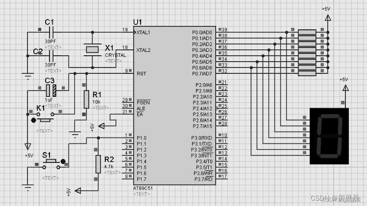 51单片机综合练习1_while(p1&0x01==0){}循环语句在p1.0 引脚为1时终止循环。-CSDN博客