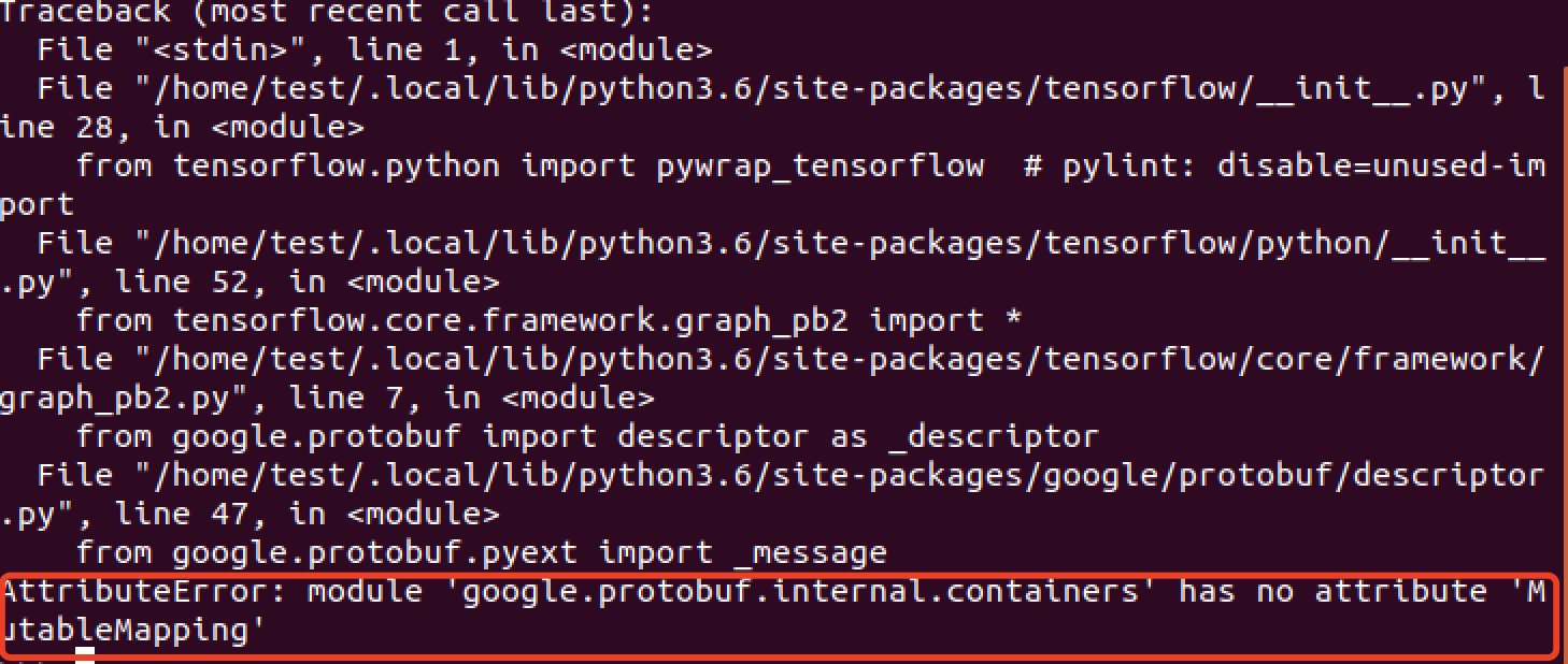 问题解决 module ‘google.protobuf.internal.containers‘ has no attribute ‘MutableMapping‘_module ...