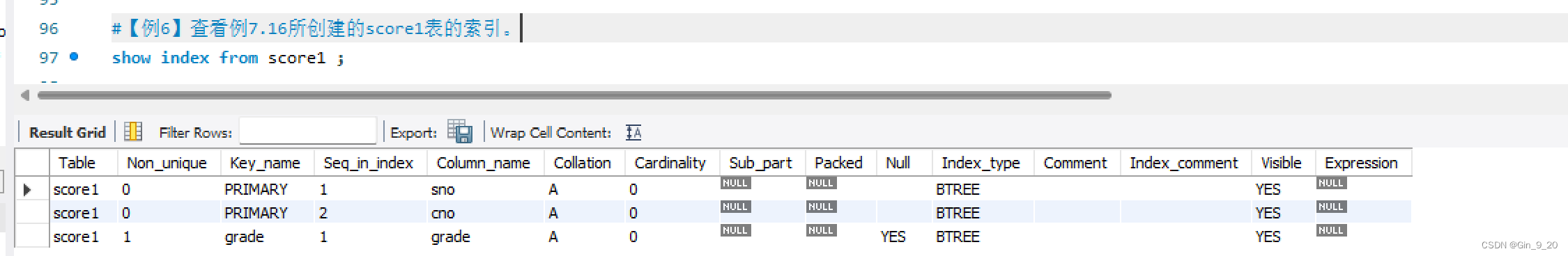 索引及其作用（可视化界面 MySQL Workbench）_mysql索引可视化_Gin_9_20的博客-CSDN博客