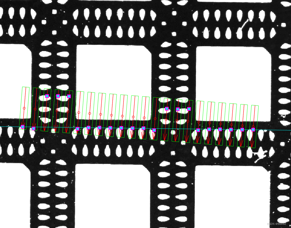 卡尺工具：实现halcon中的fit_line_contour_xld_halcon抓边找直线-CSDN博客