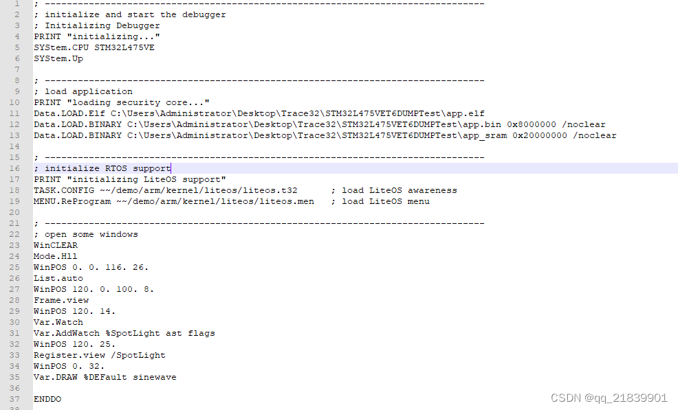 劳德巴赫Trace32分析dump完整流程（LiteOS，STM32L475VET6）_trace32软件下载-CSDN博客