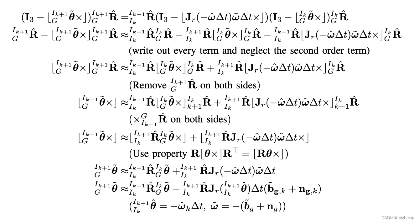 OpenVINS IMU Propagation Derivations 学习小记_openvins state initialization: details and derivat-CSDN博客