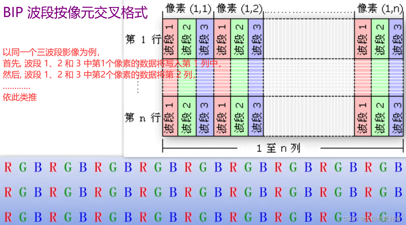 影像组织方案（BSQ,BIP, BIL ）_bip格式-CSDN博客