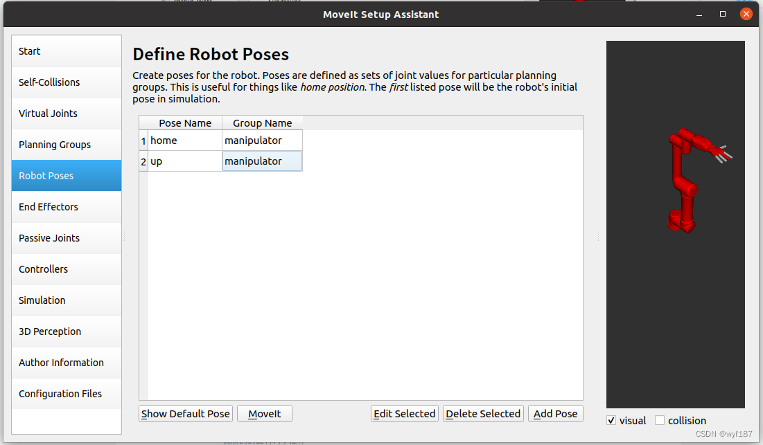 在ROS上实现Seed robotics R8HD机械手与Ur5机械臂的连接与轨迹规划（下）moveit配置_ros机械臂轨迹规划-CSDN博客