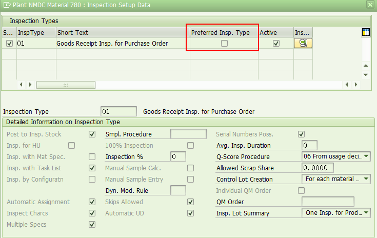 SAP QM初阶之物料主数据QM视图里的Preferred Inpspection Type_sap-qm10里面exception栏交通灯 ...