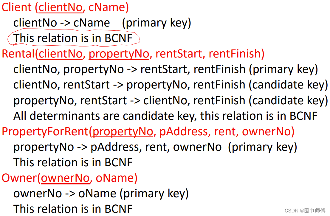 【数据库基础】正则化（Normalization）P2：BCNF，MVD，4NF_bcnf normalization-CSDN博客
