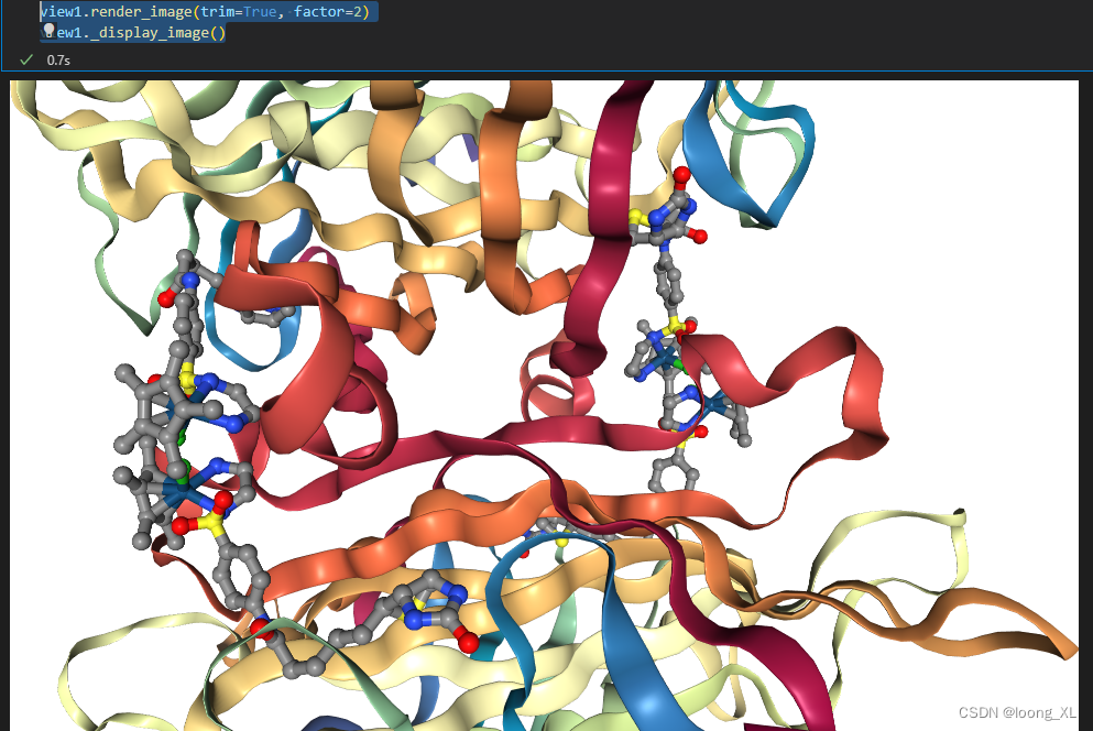 nglview ipython/jupyter插件查看分子结构可视化效果；nglview加载蛋白和小分子示例_如何在jupyter notebook中下载nglview-CSDN博客