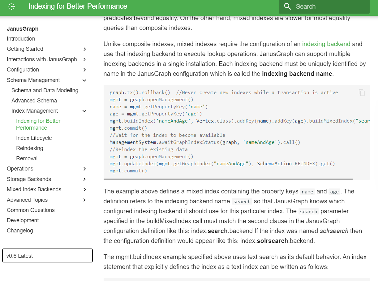 JanusGraph - Index (janusgraph index) Comments - Programmer Sought