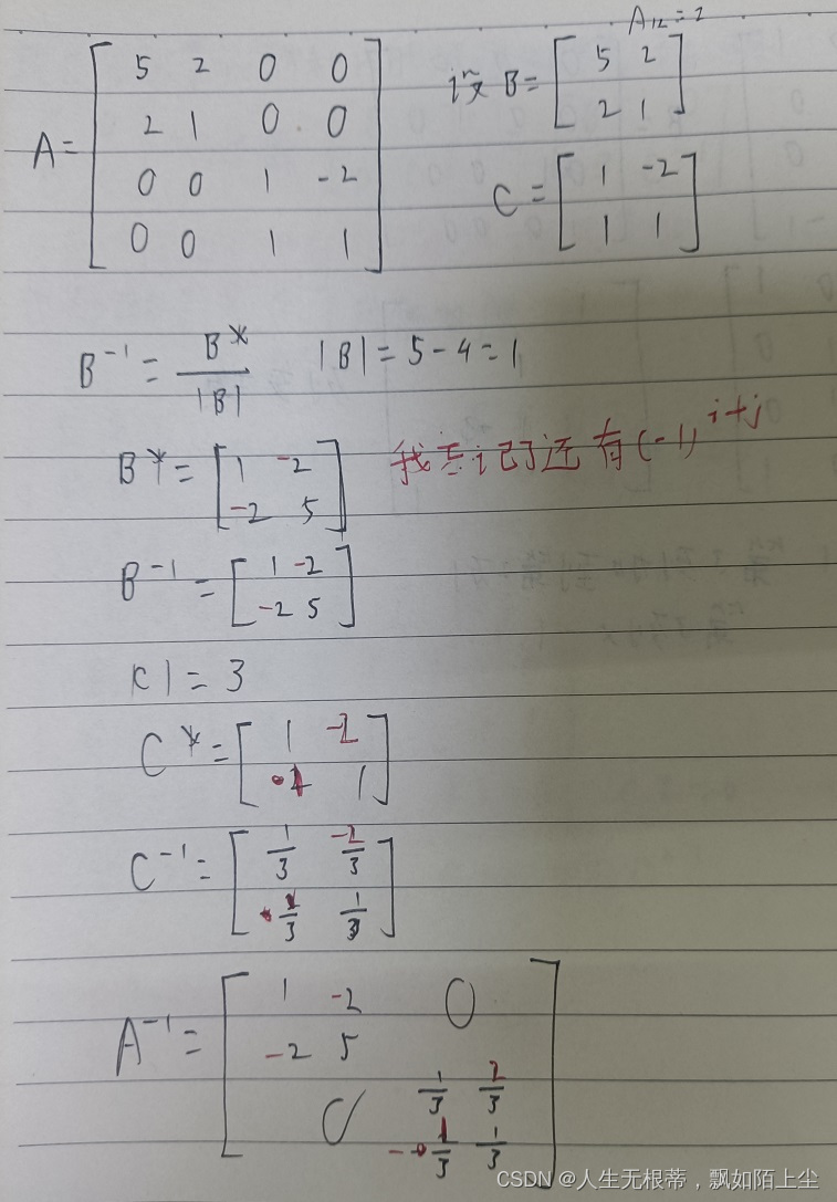 线性代数 矩阵ka的伴随 Csdn博客 1500