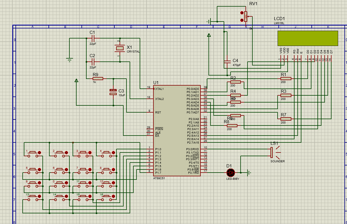 基于Proteus仿真的51单片机电子密码锁_电子密码锁proteus仿真-CSDN博客