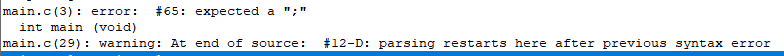 keil编程时 error: #65: expected a “；“ 的解决办法-汇总_"expected a \";"-CSDN博客