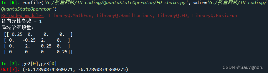 张量网络编程学习笔记(5 0):edchain Hamiltonian建立spin哈密顿基态实例张量网络求哈密顿量的基态 Csdn博客