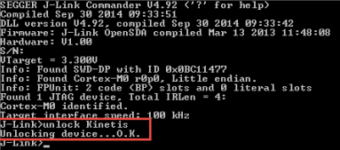 使用JLink Commander解锁已锁定的MCU_jlink command 读保护 mcu 指令-CSDN博客