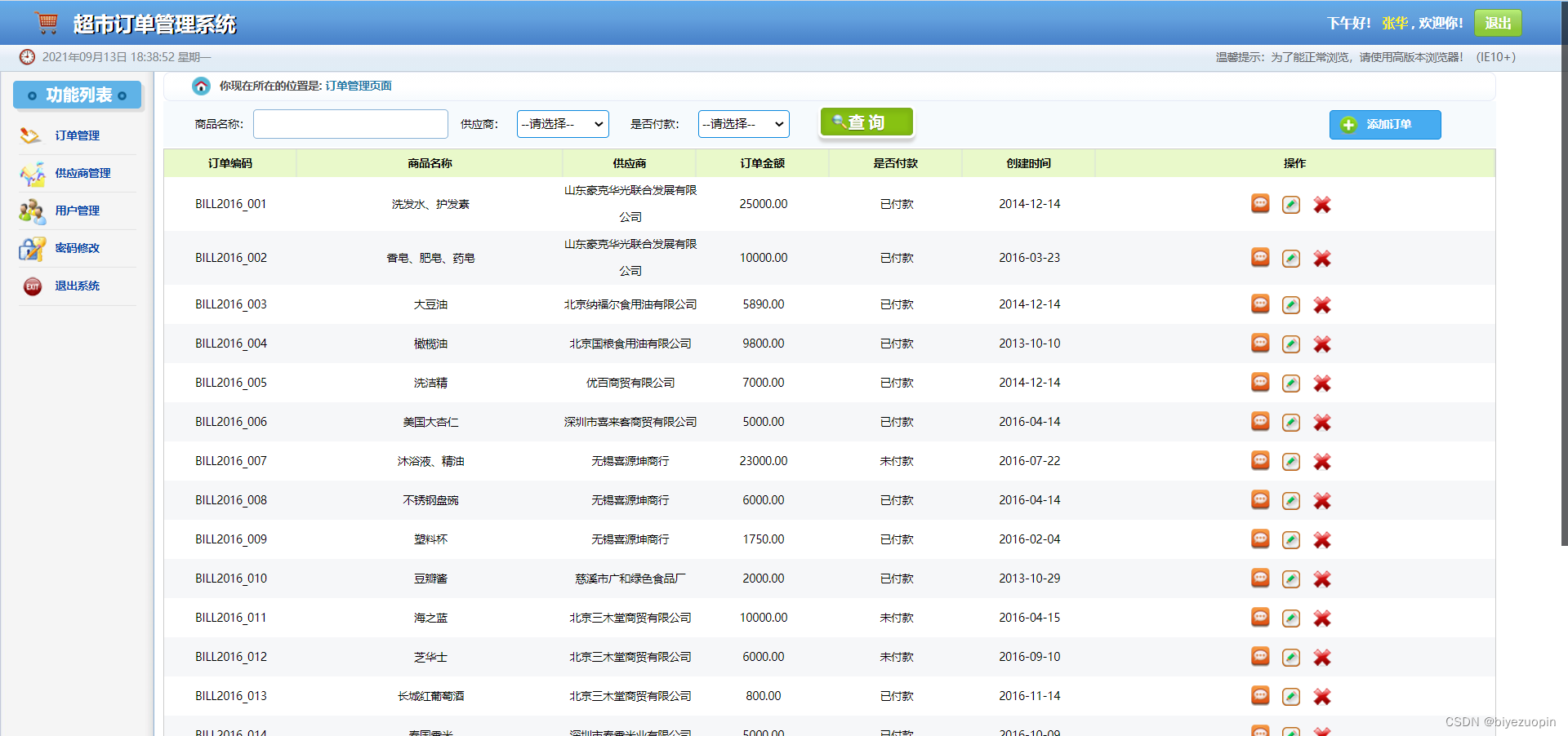 基于springboot的超市订单管理系统设计与实现基于spring Boot的超市管理系统的设计与实现 Csdn博客
