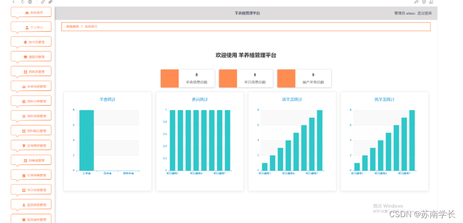 计算机毕业设计springboot羊养殖管理平台m68sg9【附源码数据库部署lw】springboot Vue 养羊管理系统