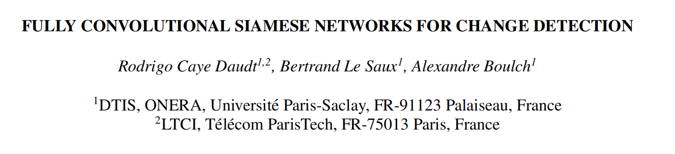 【论文笔记】Fully convolutional siamese networks for change detection-CSDN博客