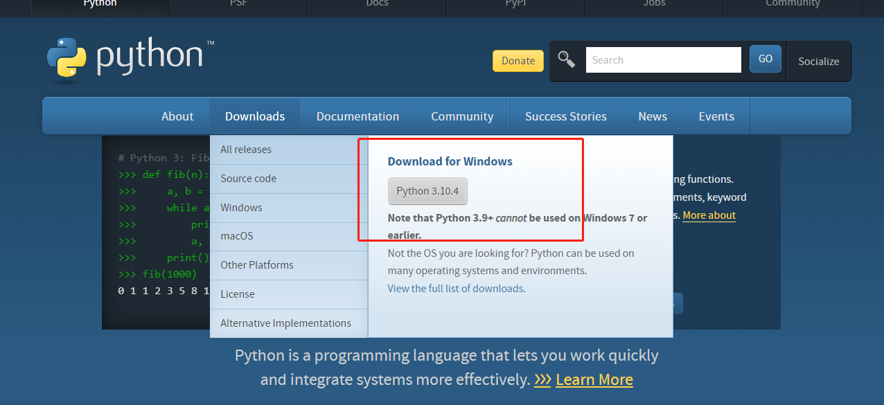 Python安装_python3.10 win7补丁-CSDN博客