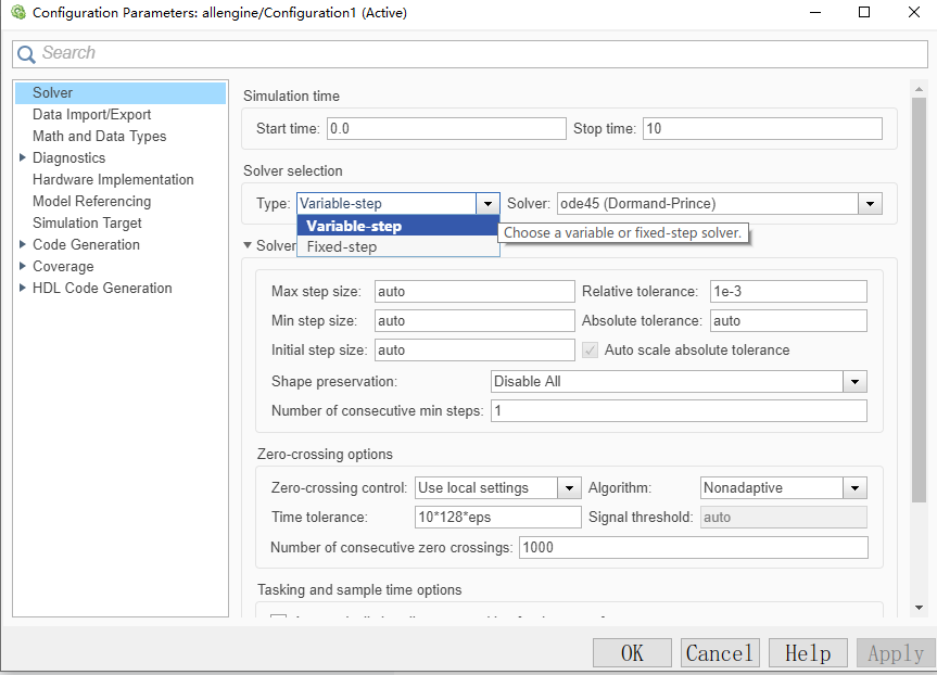 Difference between simulation time and simulation step size in simulink model - Programmer Sought