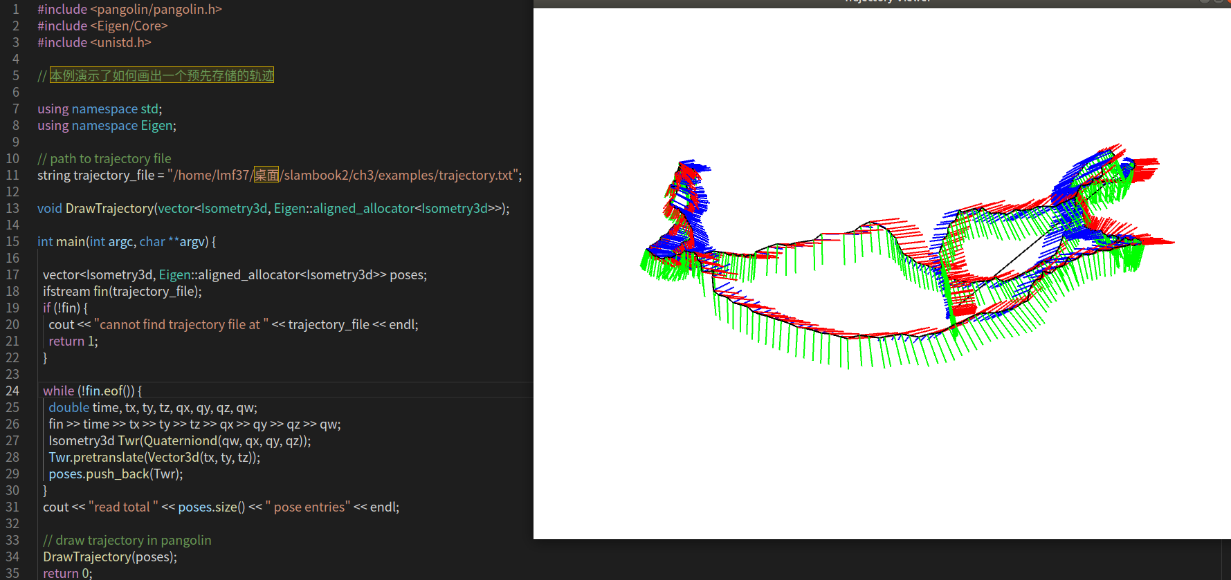 视觉SLAM十四讲学习笔记----ch3 Eigen代码实践_ch3 examples-CSDN博客