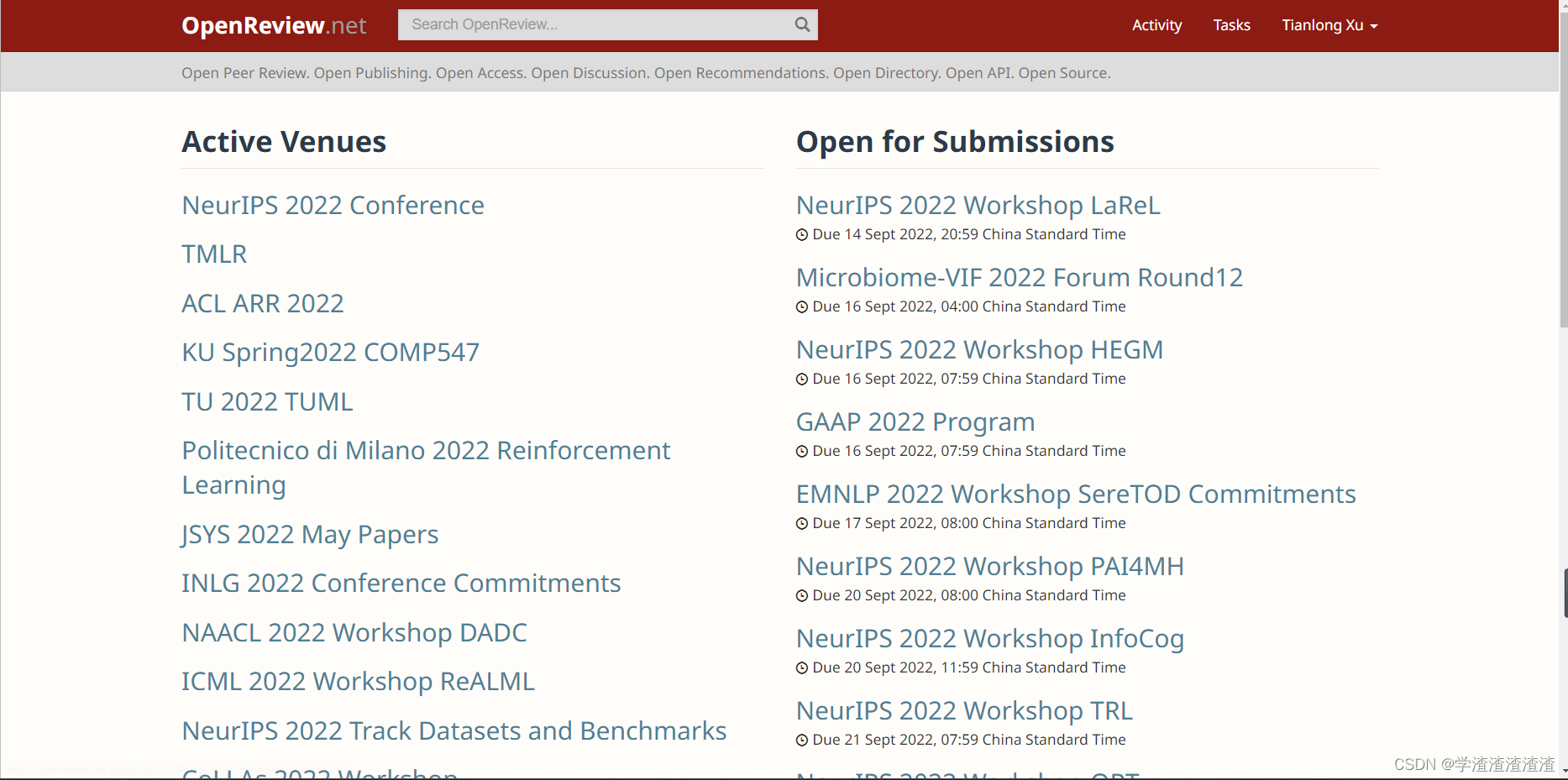 【最新论文审稿意见】Open reviewer——一个开源的审稿意见查看平台；查找最新被接受的论文_openreview-CSDN博客