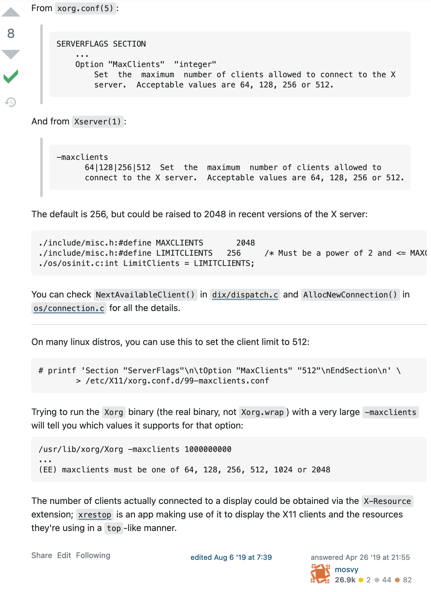 X11 - X client数量达到上限并报错Maximum number of clients reachedxlsclients_reachedmaxmium number of ...