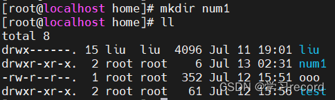 linux文件管理_在home目录下创建一个文件-CSDN博客