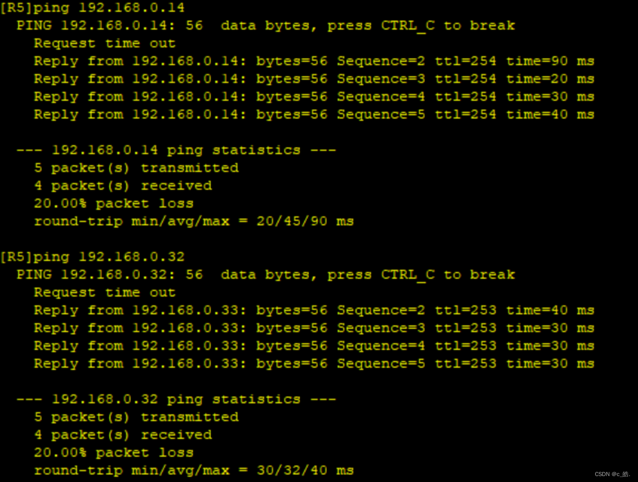 eNSP配置简单静态路由_ensp isp路由器-CSDN博客