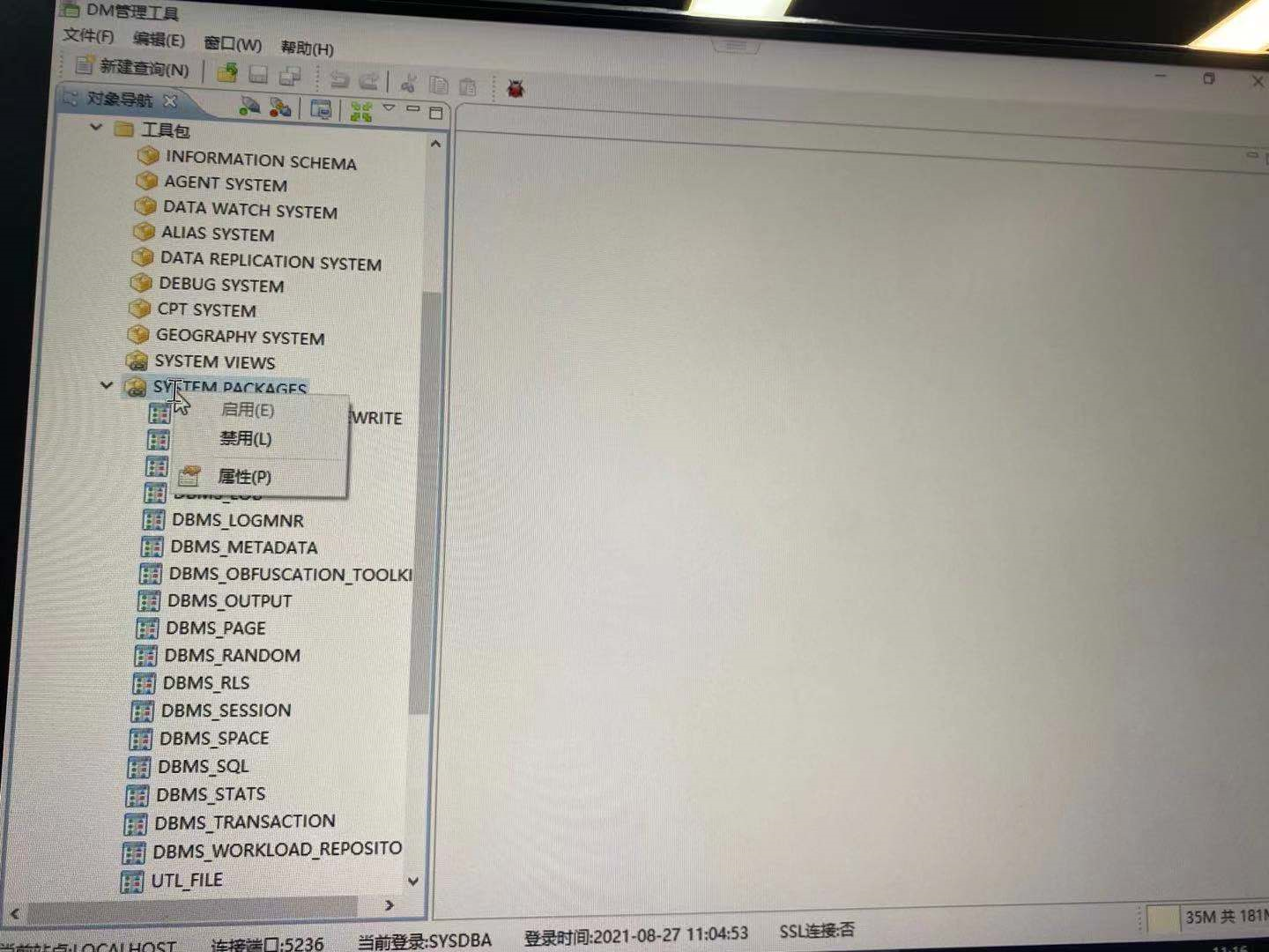 达梦 调用 DBMS_METADATA.GET_DDL出问题_错误的包或者类名或当前环境不支持-CSDN博客