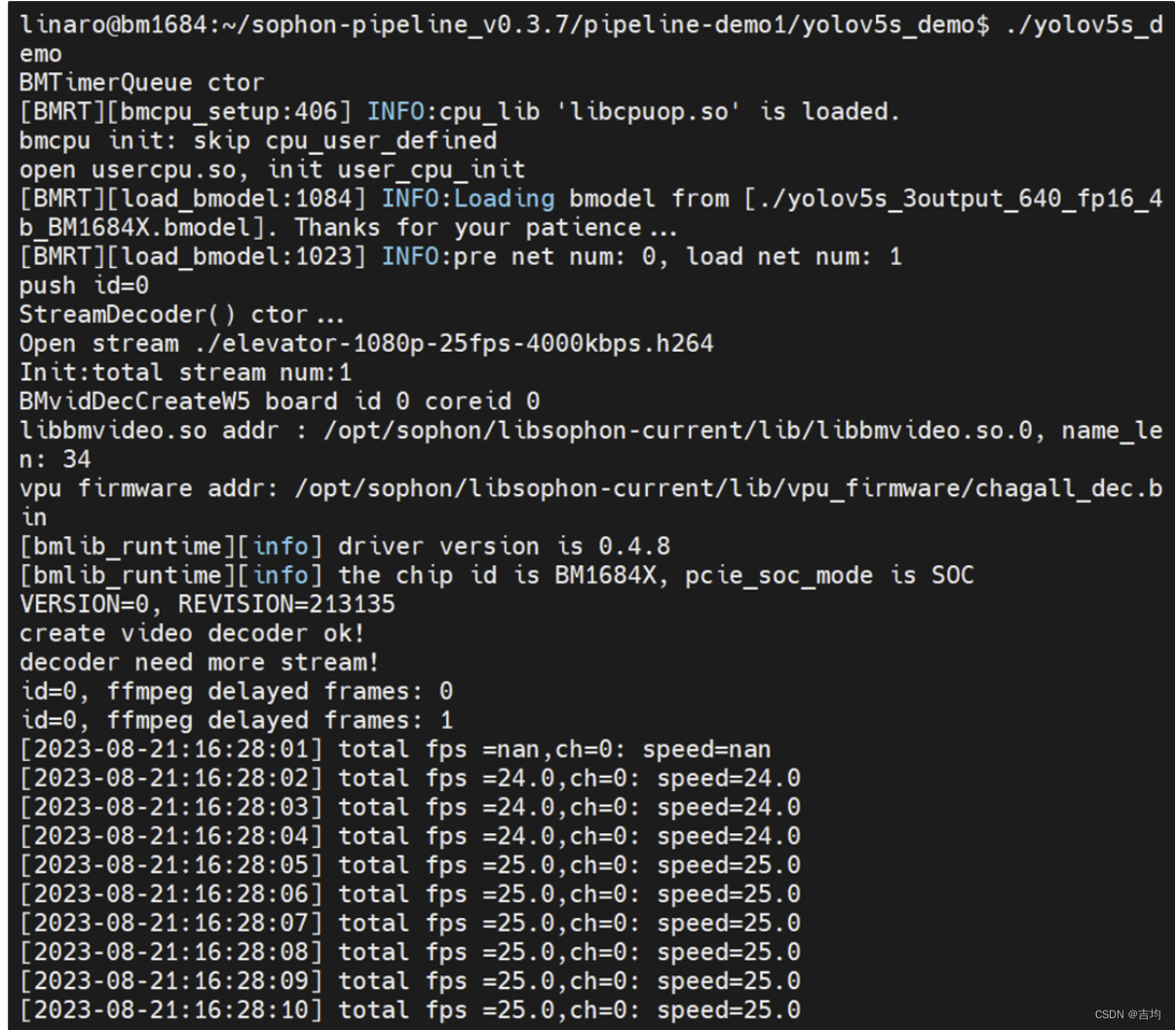 BM1684X开发板快速上手（快速跑通一个yolov5_pipeline_demo）-CSDN博客