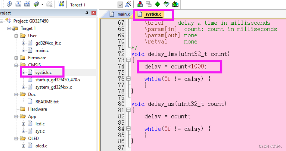 立创梁山派GD32F450ZGT6--移植4针0.96寸OLED显示屏_gd32f450获取毫秒数-CSDN博客
