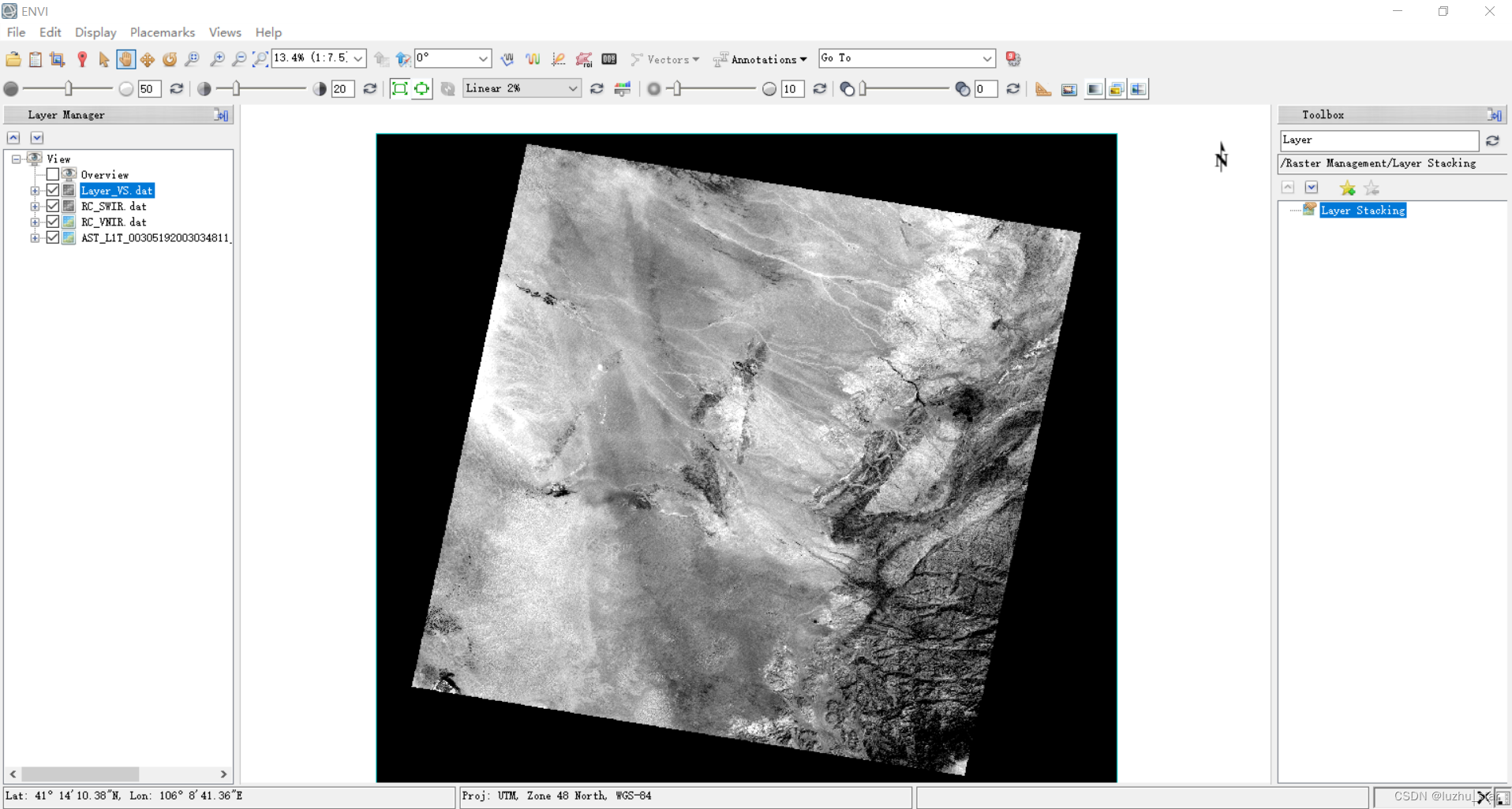 ASTER L1T数据的简单快速预处理_aster影像预处理-CSDN博客