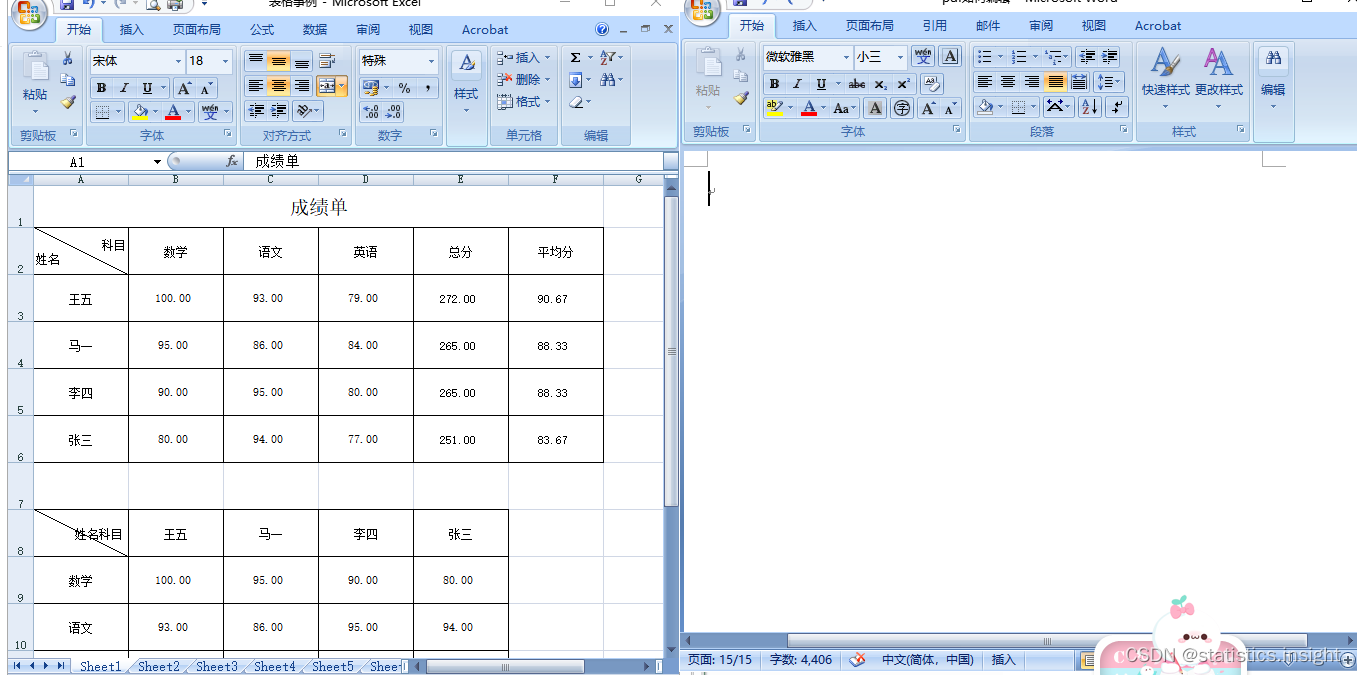 Excel表格转换为Word表格，并且保留Excel表格中公式不发生变化_如何不改变公式进行转置-CSDN博客