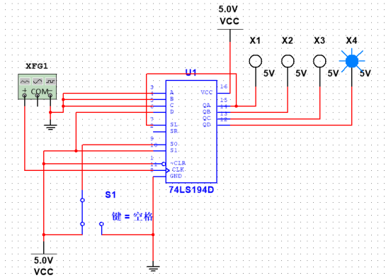 实验六、移位寄存器逻辑功能和设计_74ls194设计四位环形计数器-CSDN博客