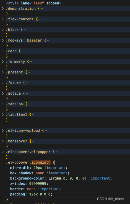 el-popover 自定义class不生效问题_element 组件 cascader popper-class没生效-CSDN博客
