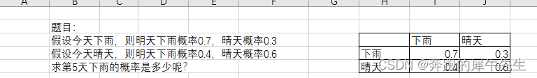 概率论和随机过程的学习和整理19 在excel里使用:马尔科夫链 Markov Chainexcel马尔科夫预测法步骤 Csdn博客