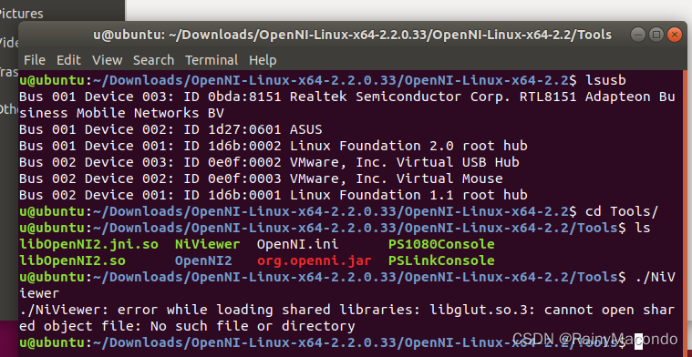 【Linux】使用Xtion相机/SDK/openni2环境搭建_linux如何安装openni2-CSDN博客