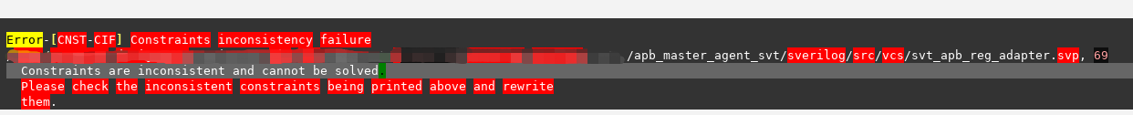 VCS仿真遇到【CNST-CIF】constraints inconsistency failure如何解决-CSDN博客