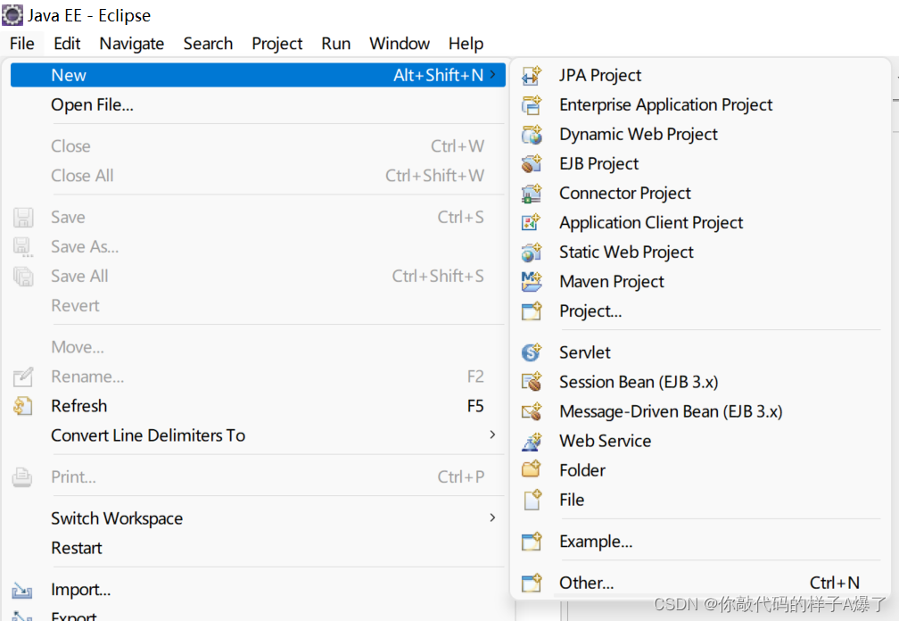 Eclipse中不能创建java Project文件解决方案eclipse新建没有java Csdn博客
