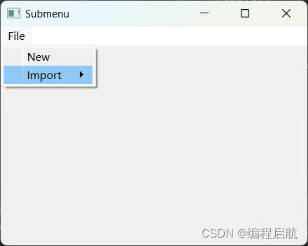 PyQt6剑指未来-PyQt6 的菜单和工具栏_pyqt6 menu-CSDN博客
