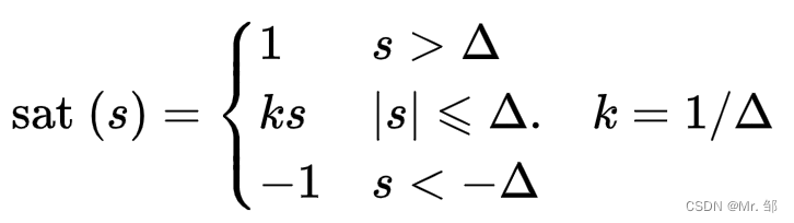 VSC/SMC（三）——基于饱和切换函数的滑模控制(含程序模型)_饱和函数sat-CSDN博客