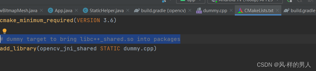 Android studio 导入OpenCV4.8 dummy.cpp出错解决办法_android opencv4.8-CSDN博客