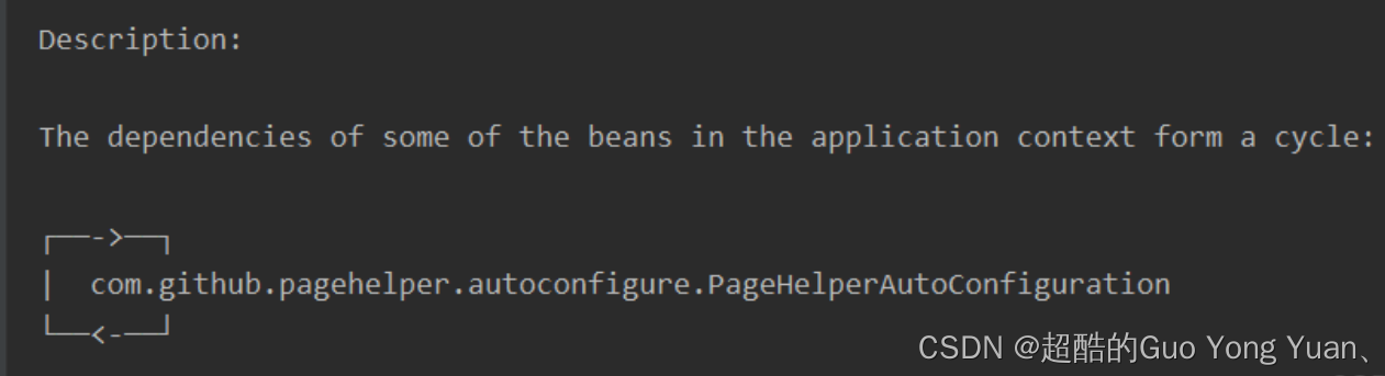 Springboot Pagehelp 分页运行依赖自循环报错 Pagehelper依赖报错 Csdn博客