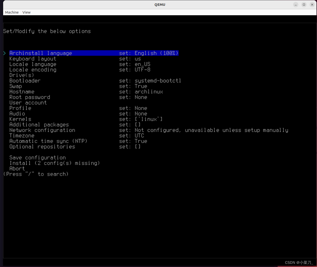 在x86平台体验龙芯LoongArch--使用Qemu-7.2安装LoongArch版的ArchLinux_archlinux loongarch-CSDN博客