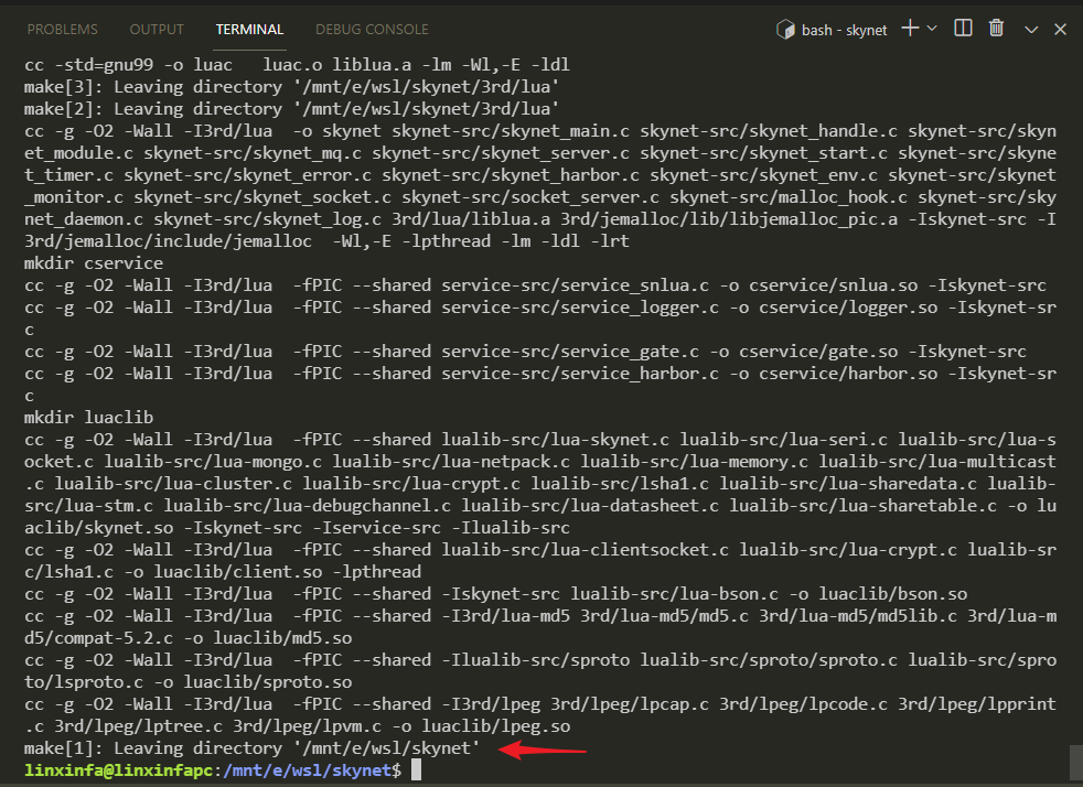 【游戏开发实战】手把手教你在Windows上通过WSL运行Skynet，不用安装虚拟机，方便快捷（WSL | Linux | Ubuntu | Skynet | VSCode）_skynet ...