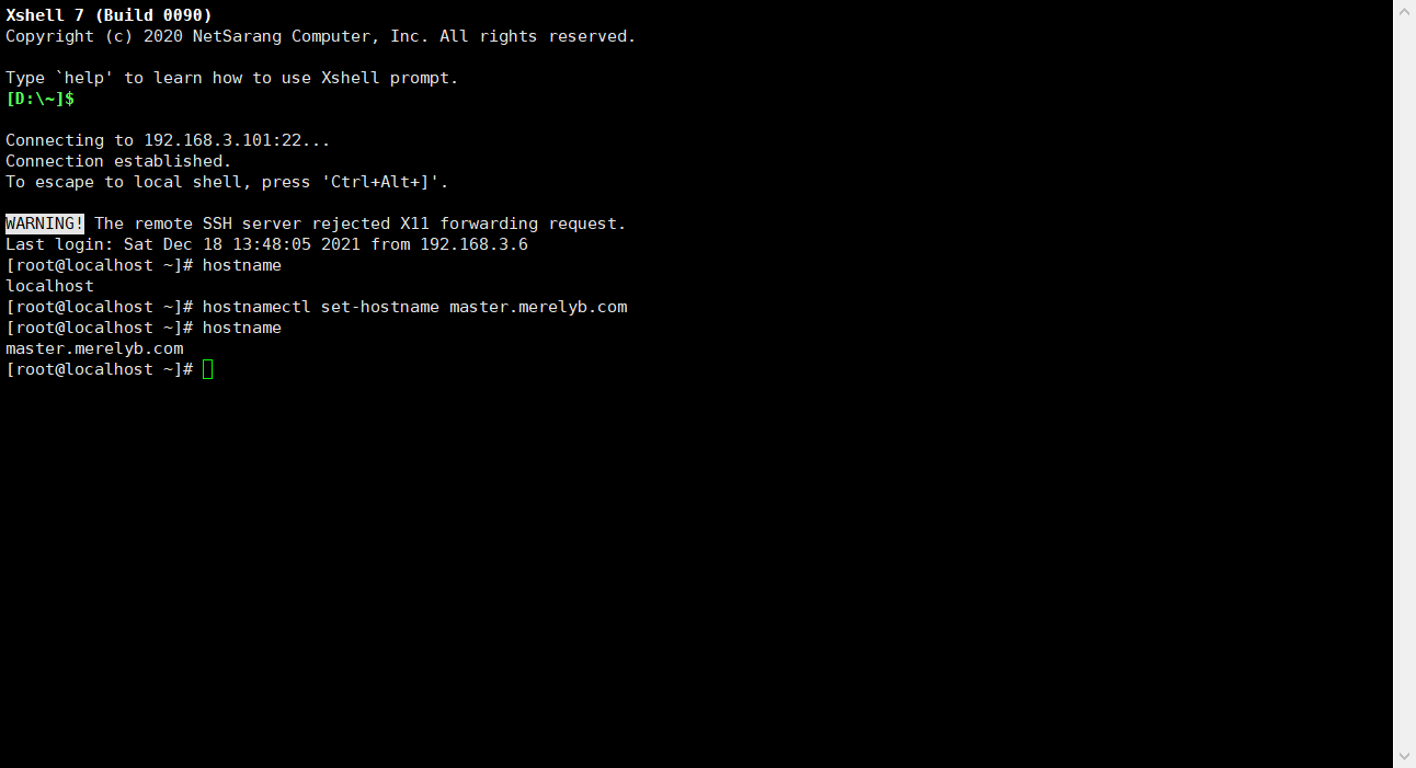 CentOS 7.9 设置HostName及添加hosts_centos hosts-CSDN博客