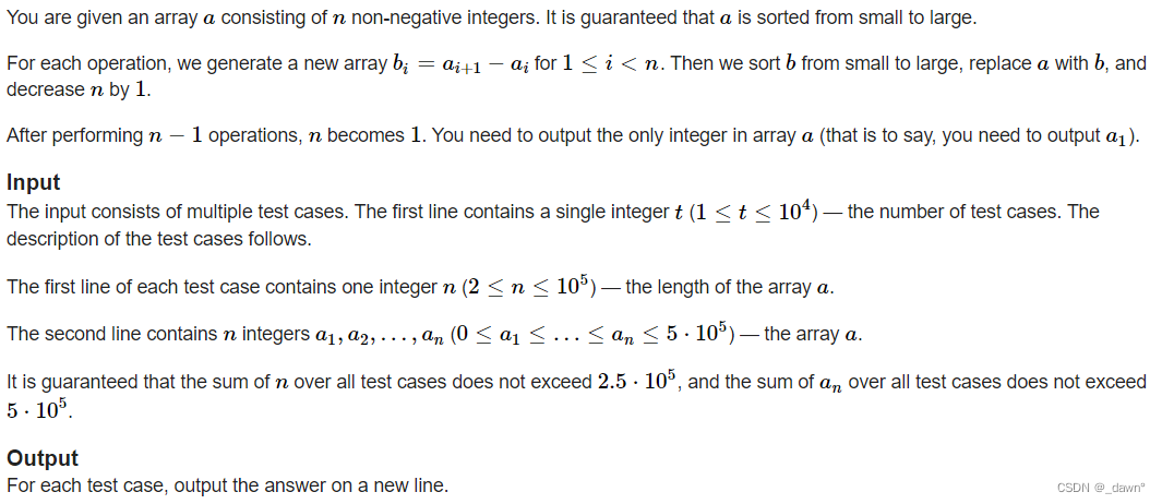Codeforces Round #808 (Div. 2)（A~D）_a. difference operations-CSDN博客