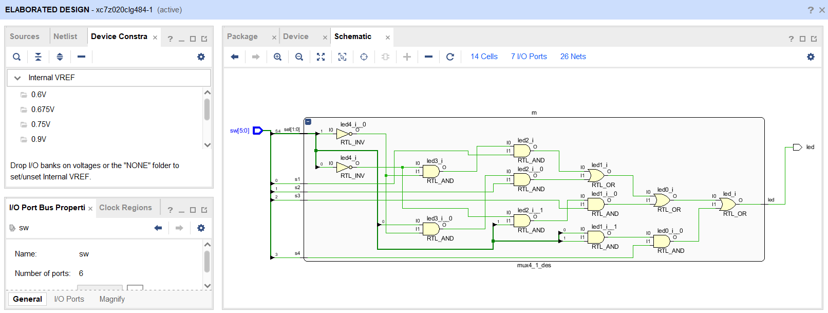 FPGA初识：四选一多路选择器实例练习_用vivado 分别设计四选一选择器的 design sources和simulation sour-CSDN博客