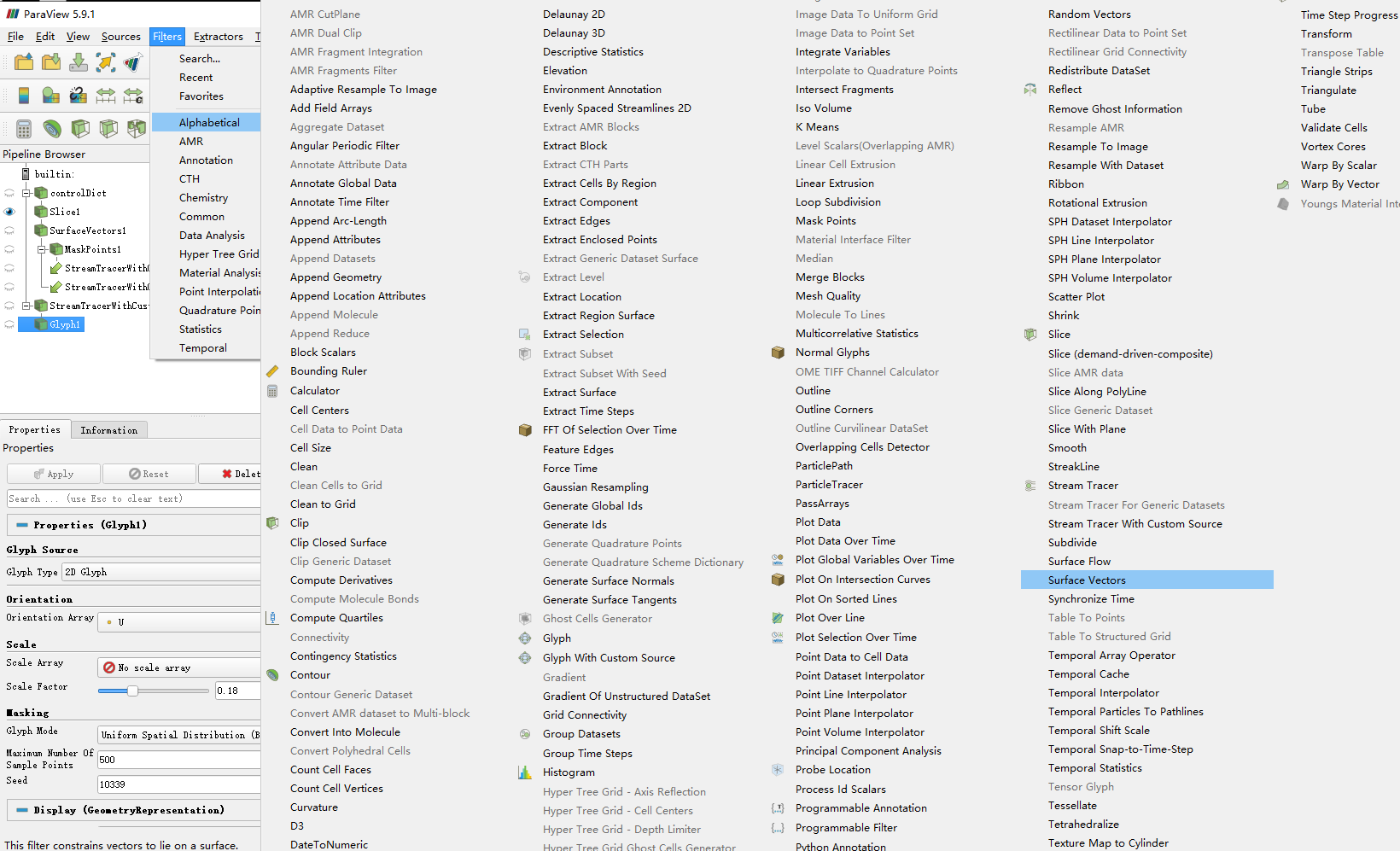 Paraview——三维模型中二维切面矢量流场制作_paraview 矢量图-CSDN博客