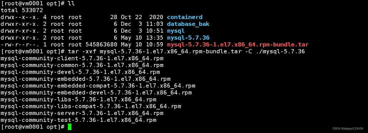 Linux 安装MySQL5.7.36(CentOS7为例)-CSDN博客